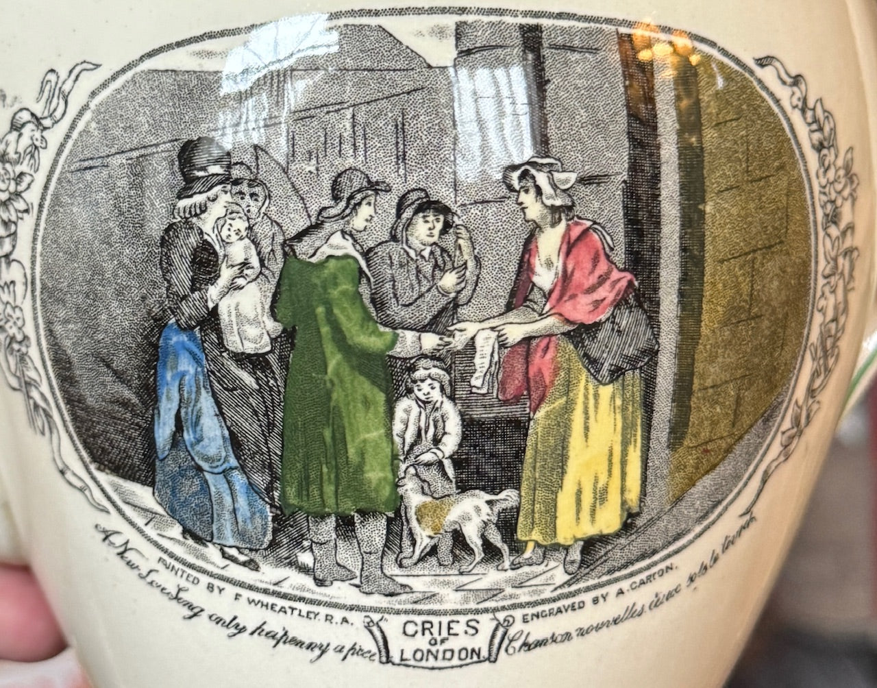 Circa 1857 - 80 Spode Copeland Light Gray ish Black Transferware Plate