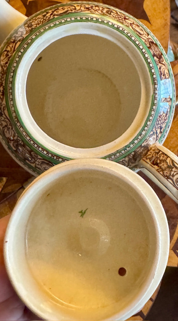 Circa 1857 - 80 Spode Copeland Light Gray ish Black Transferware Plate