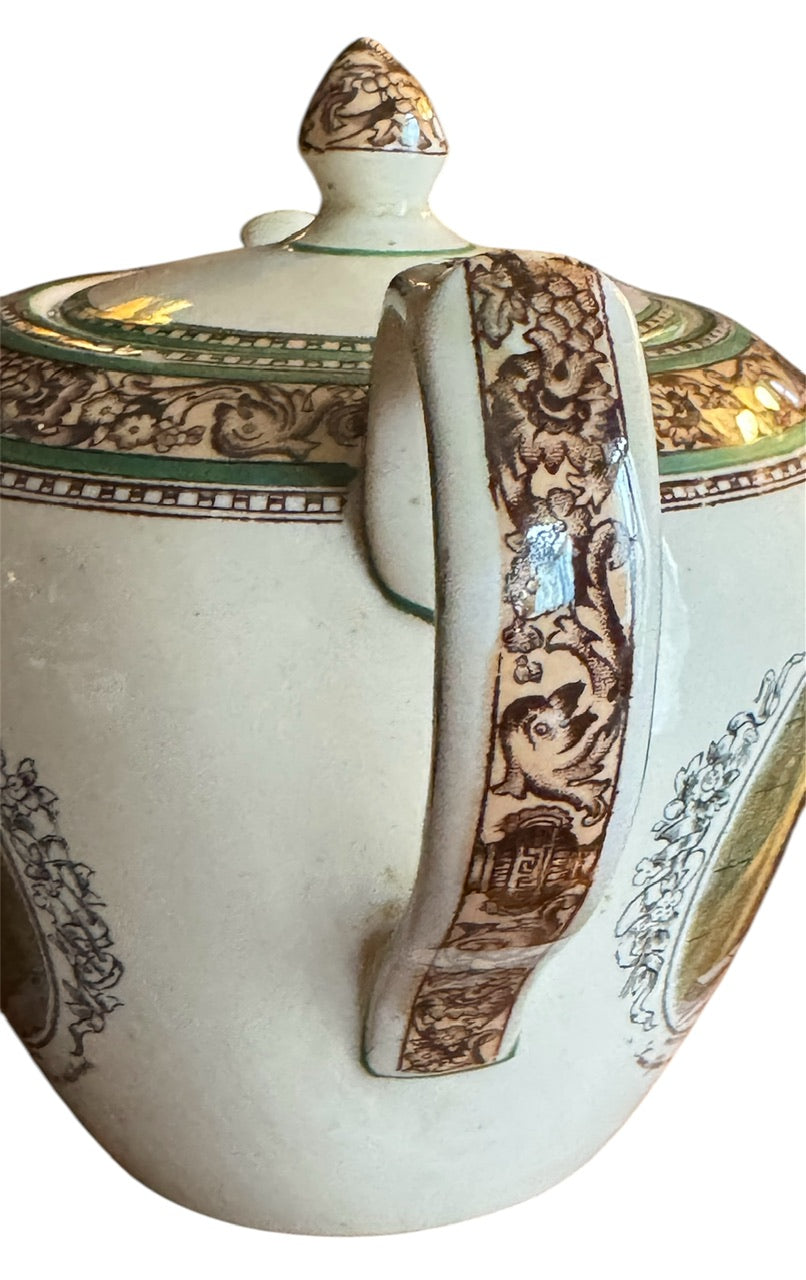 Circa 1857 - 80 Spode Copeland Light Gray ish Black Transferware Plate