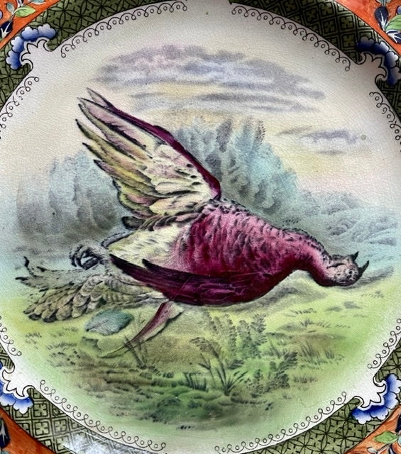 Intricately Hand Painted Spode Copeland Upland Wild Game Bird Downed T