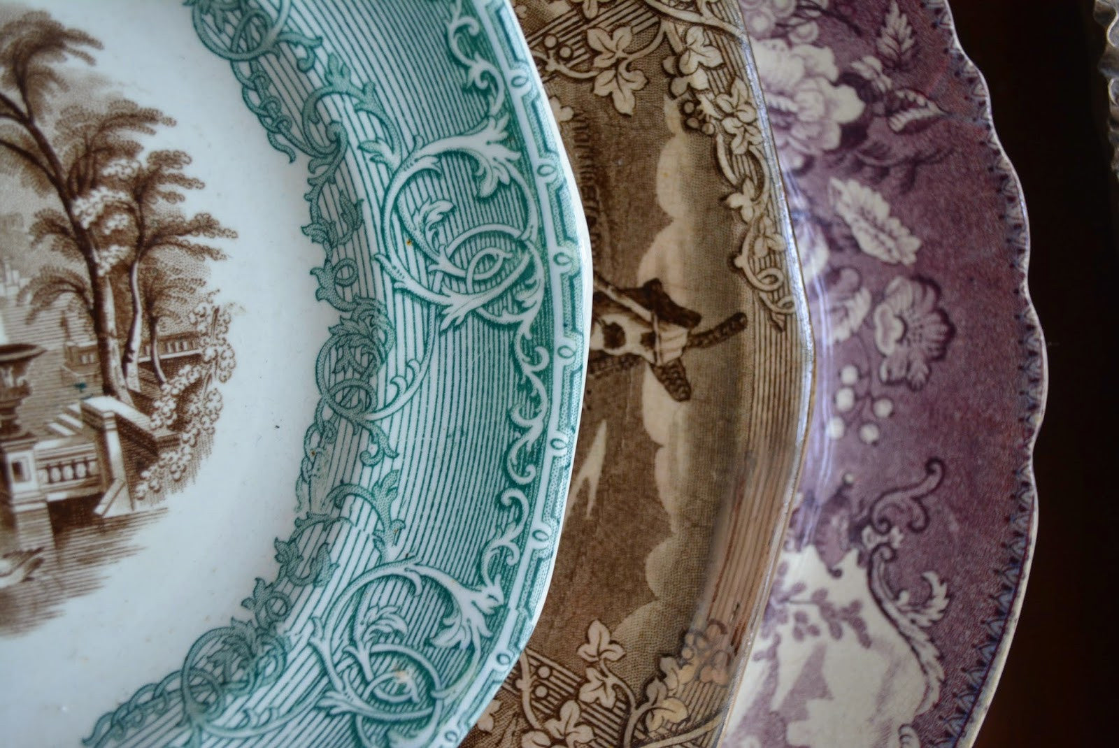 Purple Transferware