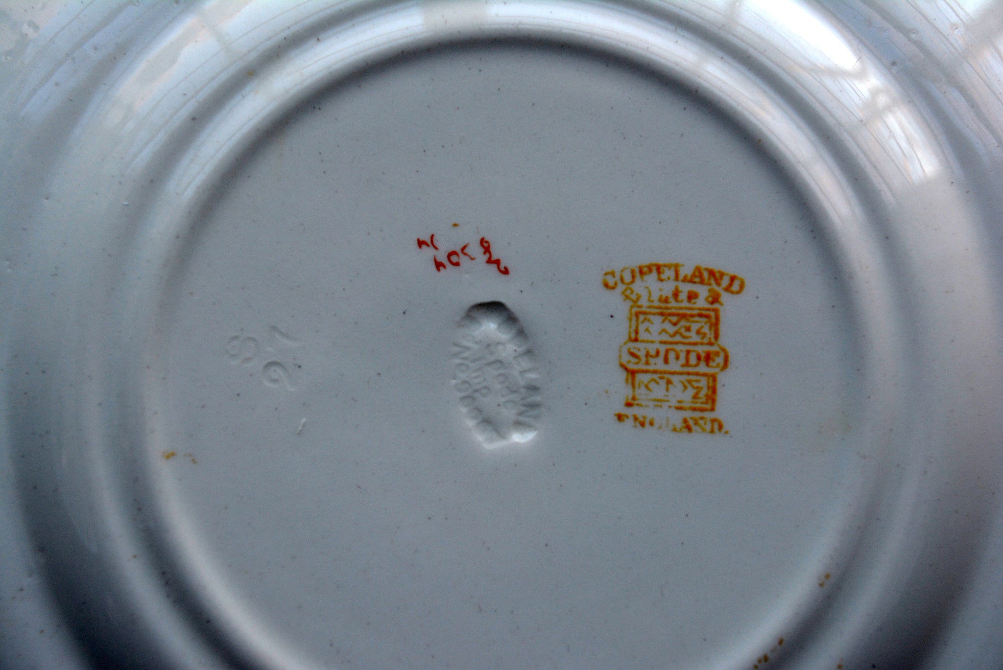 Yellow Transferware Spode Copeland Continental Views Demitasse Cup & S