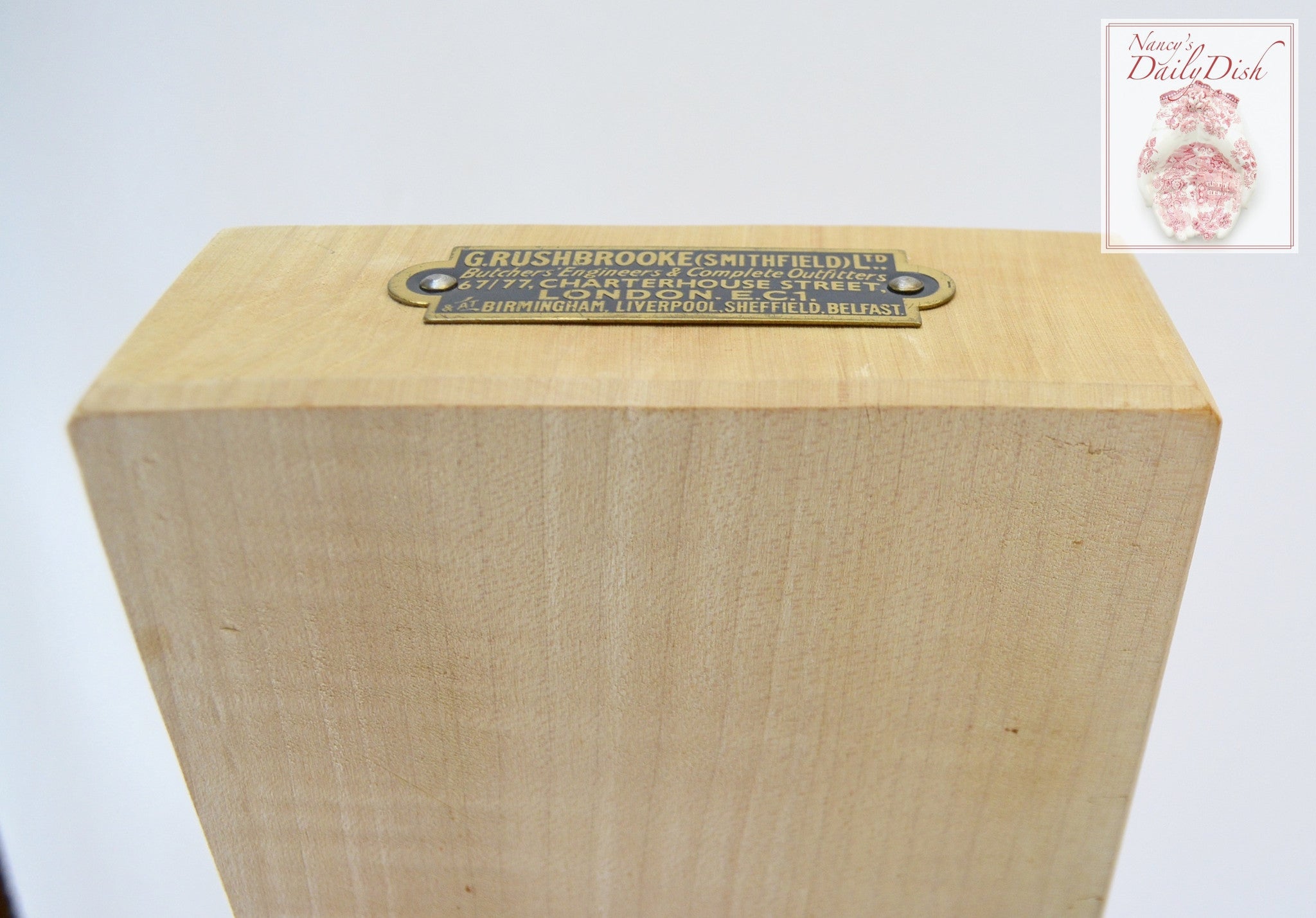 Antique English Victorian Rushbrooke Smithfield Butchers Fat Paddle BR