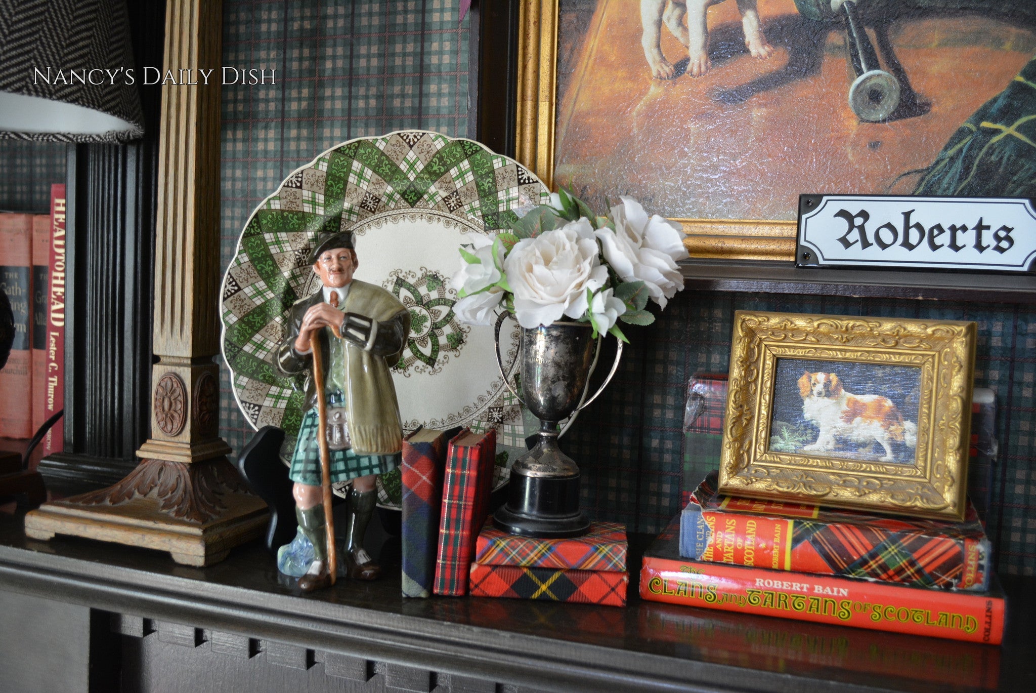 Vintage Royal Doulton Scottish Figurine The Laird in Tartan Plaid Kilt