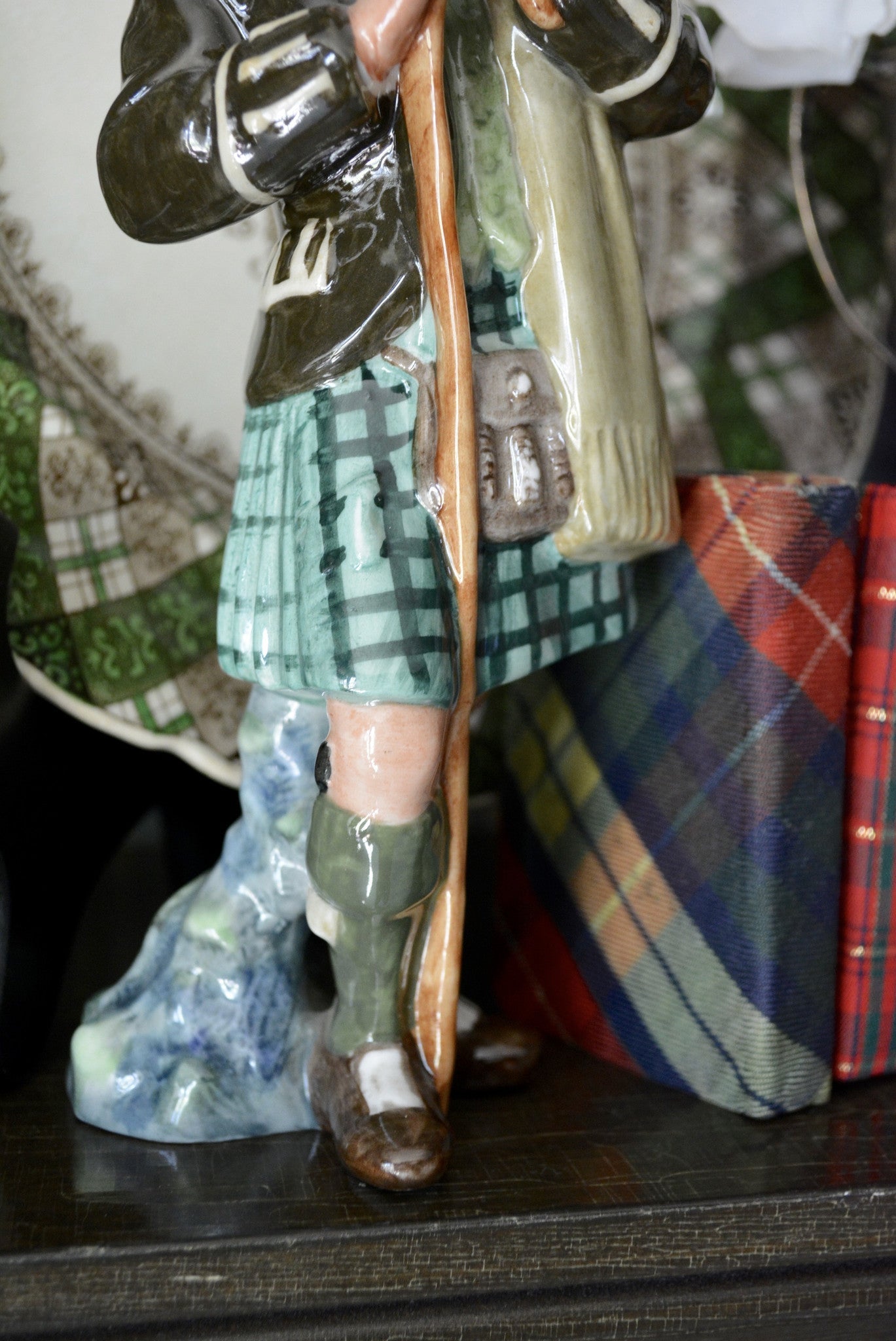 Vintage Royal Doulton Scottish Figurine The Laird in Tartan Plaid Kilt
