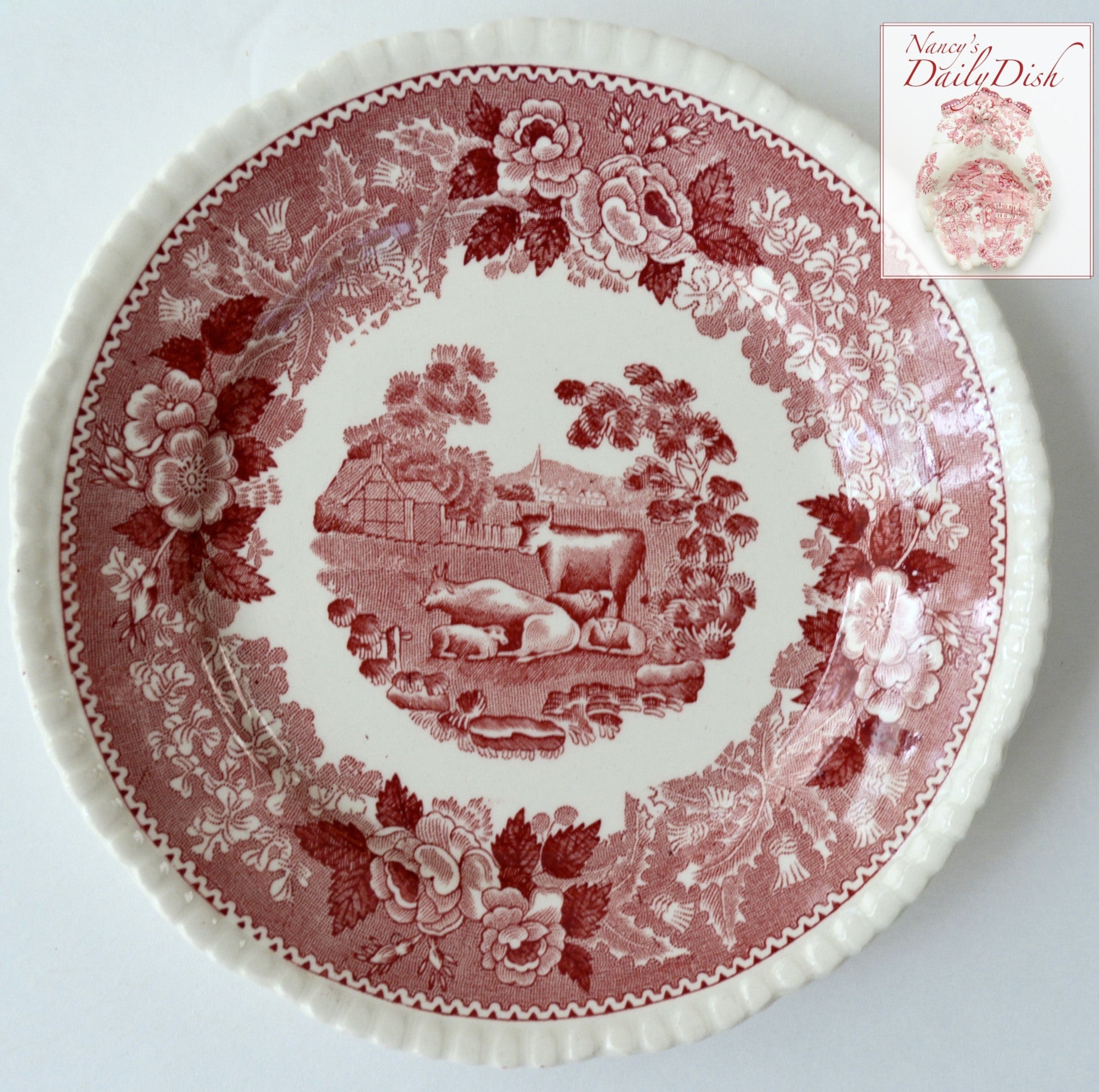 Red Transferware
