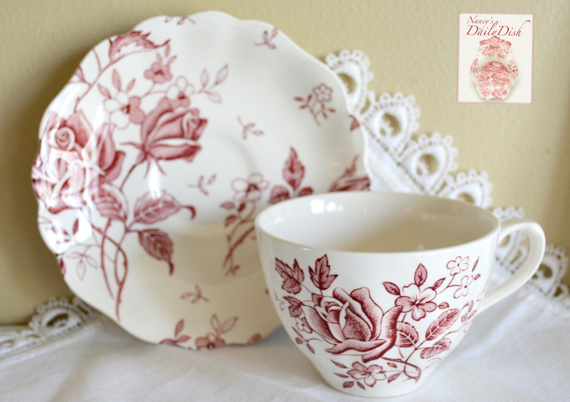 Red Transferware