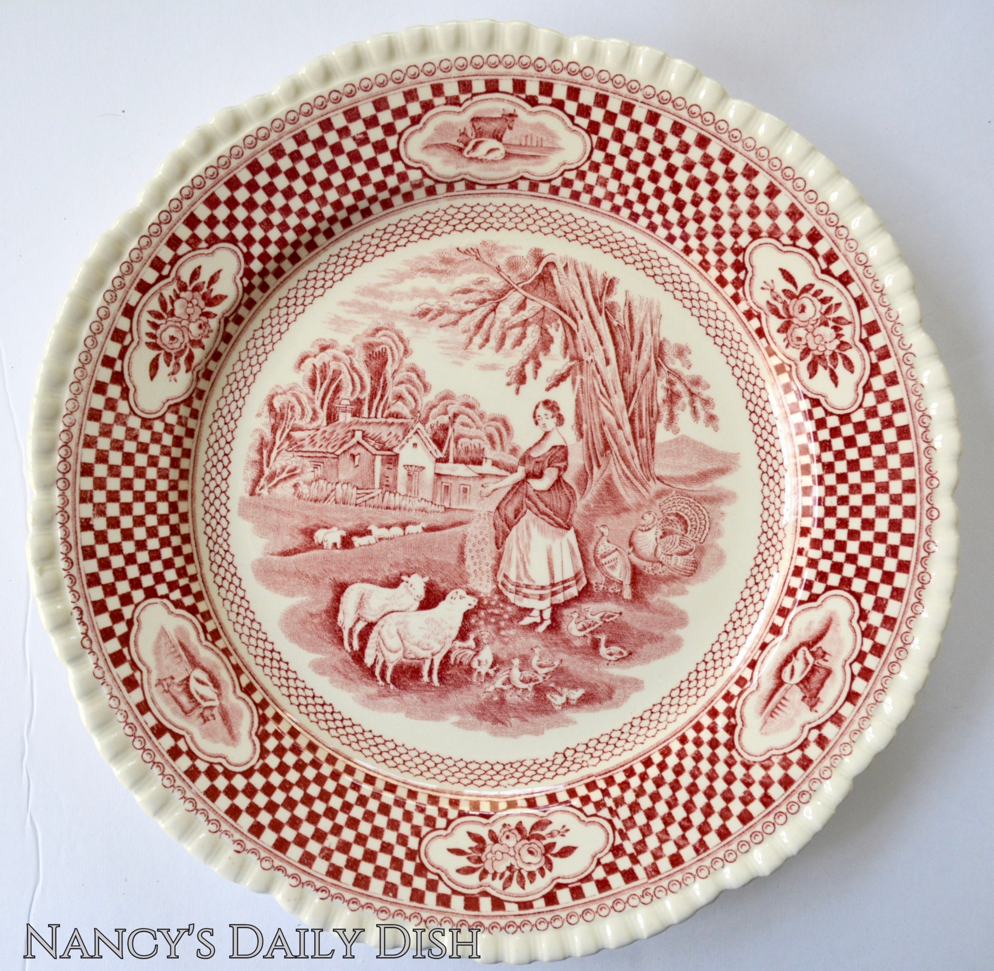 Red Transferware