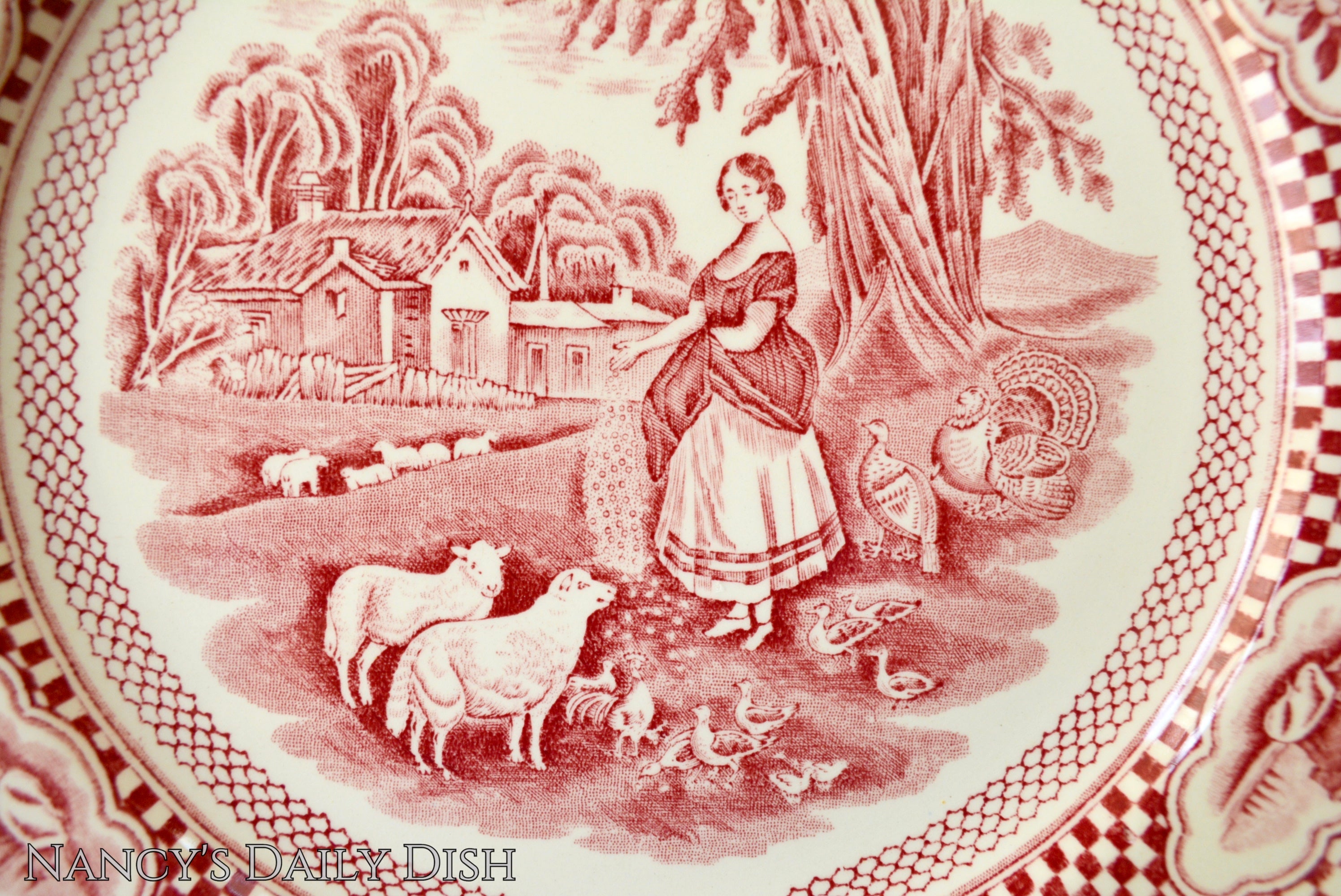 Red Transferware