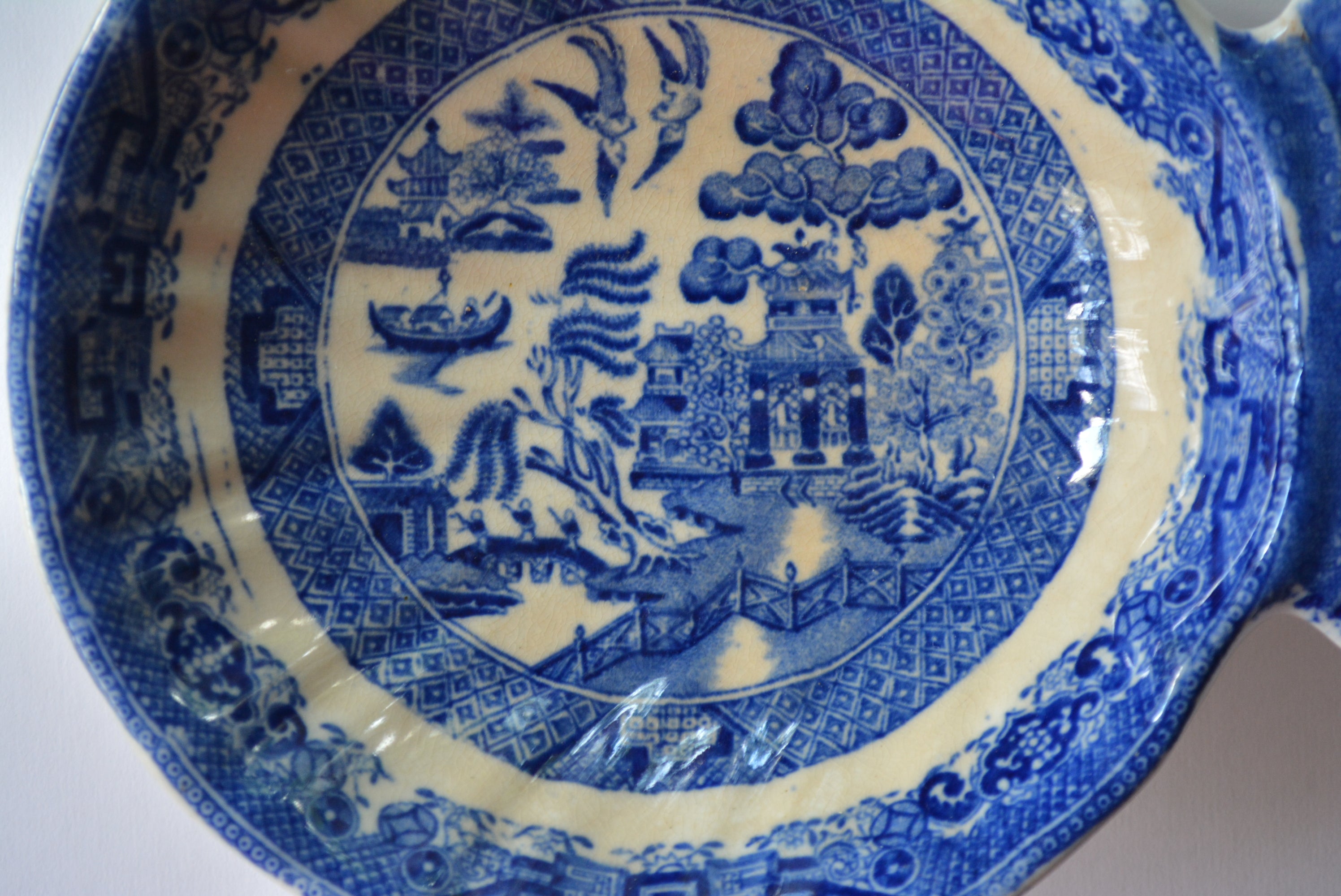 Antique Early 19thC Staffordshire Blue Transferware Pearlware Pickle D