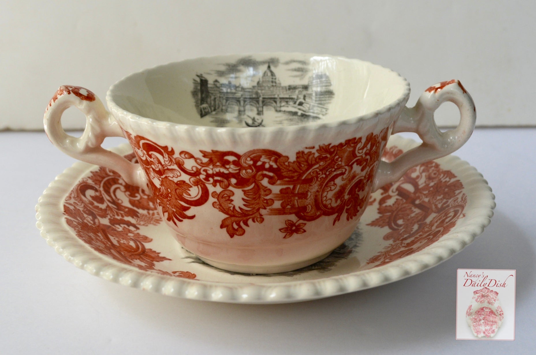 Red Transferware