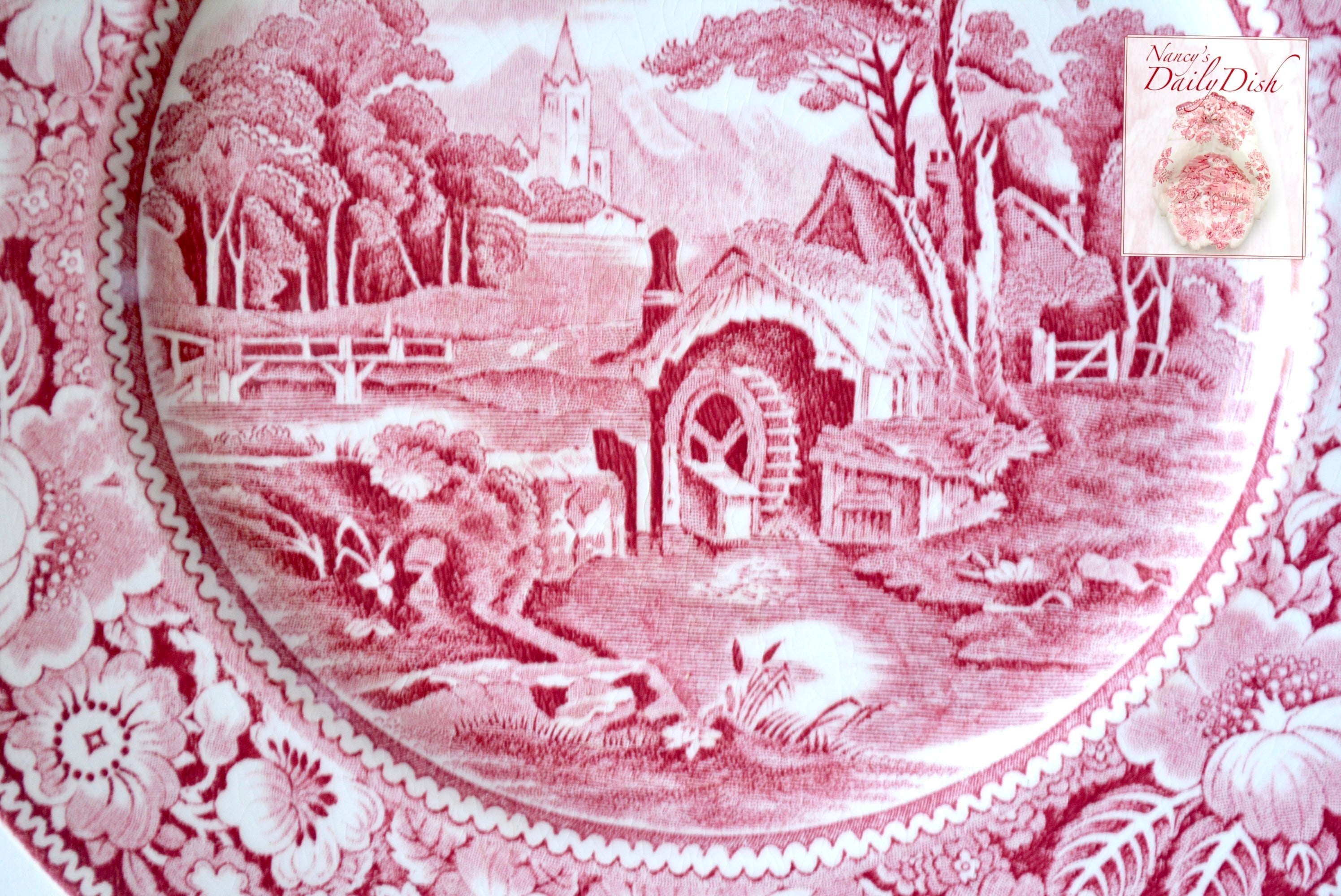 Red Transferware
