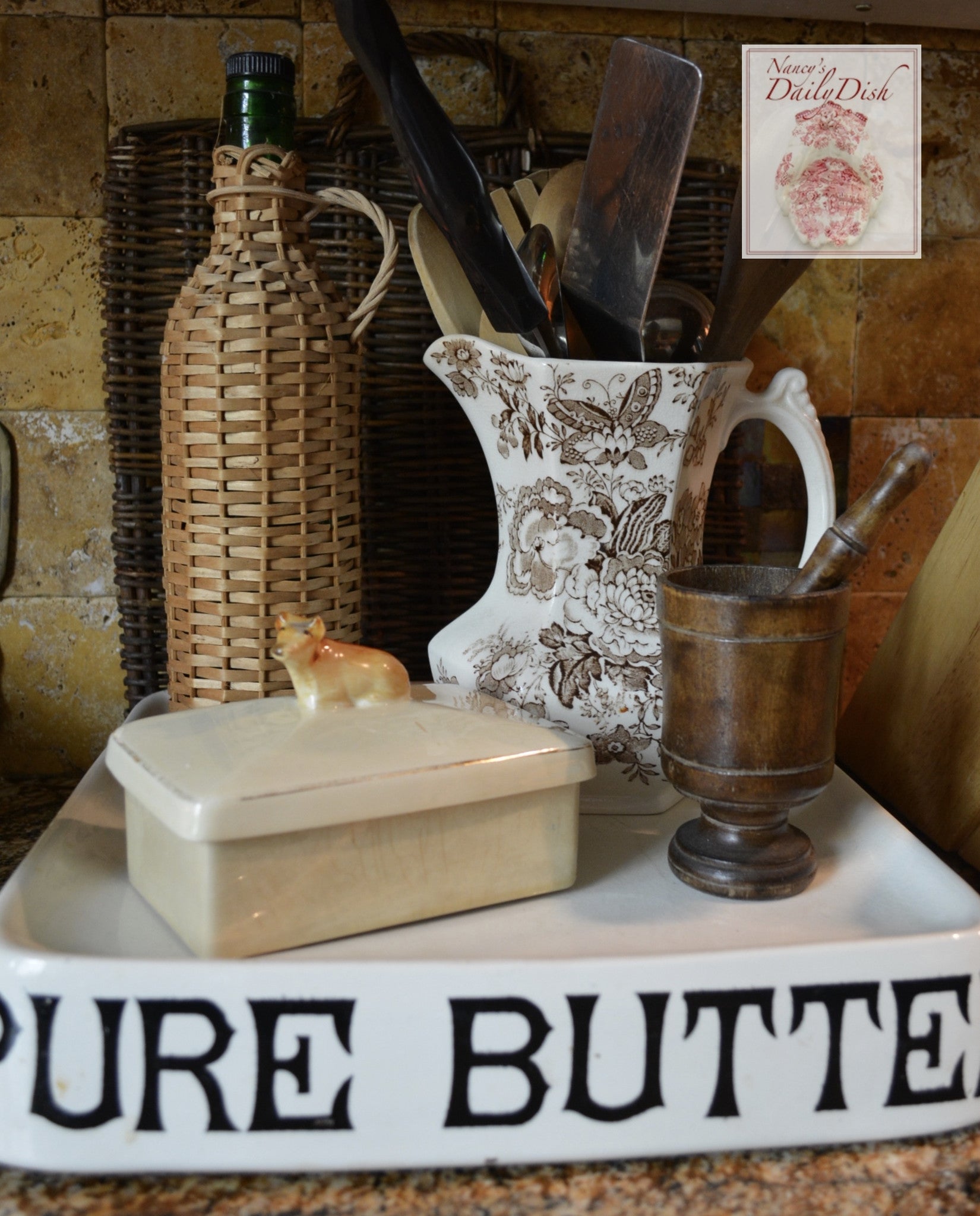Figural Cow Topped Lidded Butter Dish Box or Tea Caddy Crown Devon