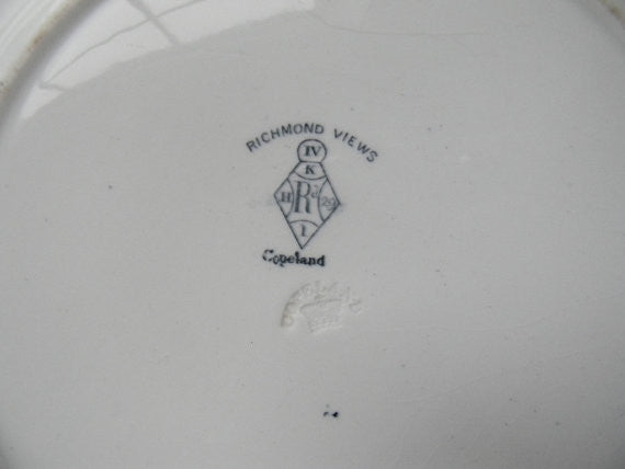 Circa 1857 - 80 Spode Copeland Light Gray ish Black Transferware Plate