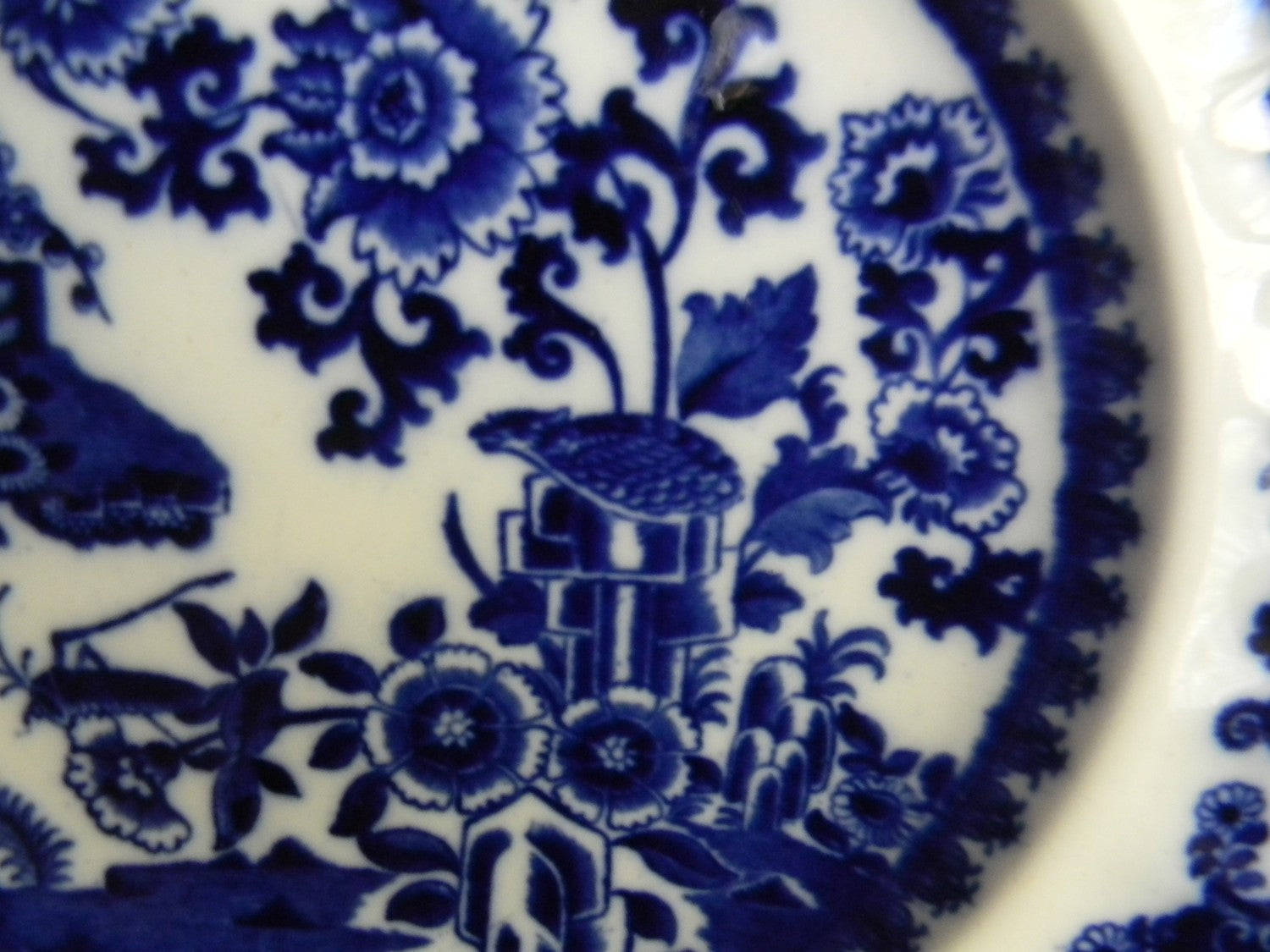 RARE 19th Century Spode Copeland Blue English Transferware Gilded Plat